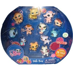 Hasbro | Toys | Littlest Pet Shop Hat Box With 2 Pets 16641675 | Poshmark